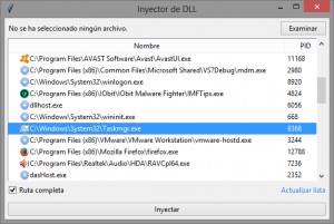 Inyector de DLL con interfaz gráfica - Recursos Python