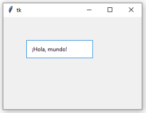 Caja de texto (Entry) en Tcl/Tk (tkinter) - Recursos Python