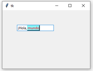 Caja de texto (Entry) en Tcl/Tk (tkinter) - Recursos Python