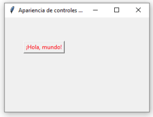 Apariencia y estilos de los controles en Tcl/Tk (tkinter) - Recursos Python